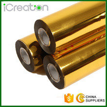China 15Micron Flat Hot Gold Foil Stamping For Beer Lable / Cholocate Package supplier