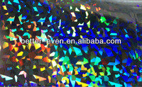China PVC PP PE Holographic Foil Printing , Christmas Cards Silver Laminated Paper supplier