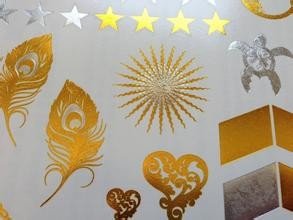 China Eco - Friendly Printable Gold Foil Paper , Paper Box Gold Foiling Printing supplier